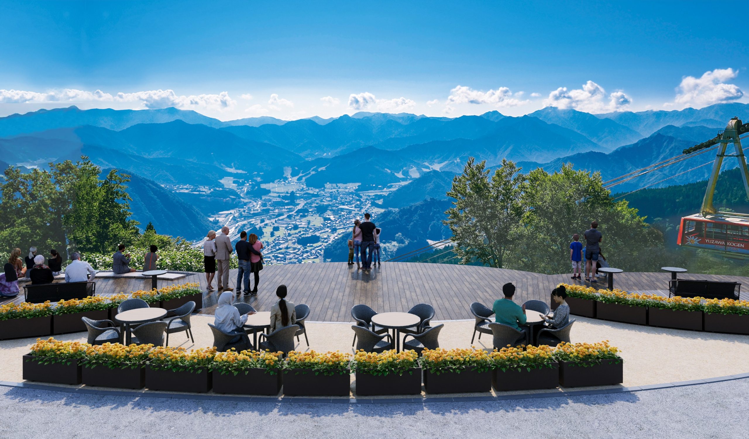 Yuzawa Kogen Panorama Park åbner observationsdæk "Kumo Cafe" | Ski ...